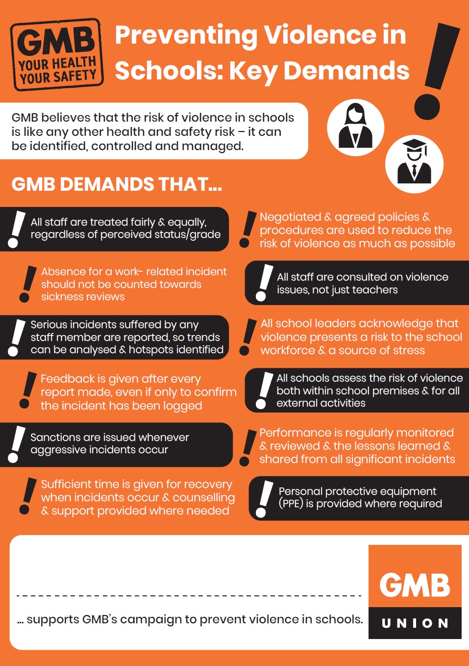 GMB demand protection against violence at work | GMB S85 Sandwell ...